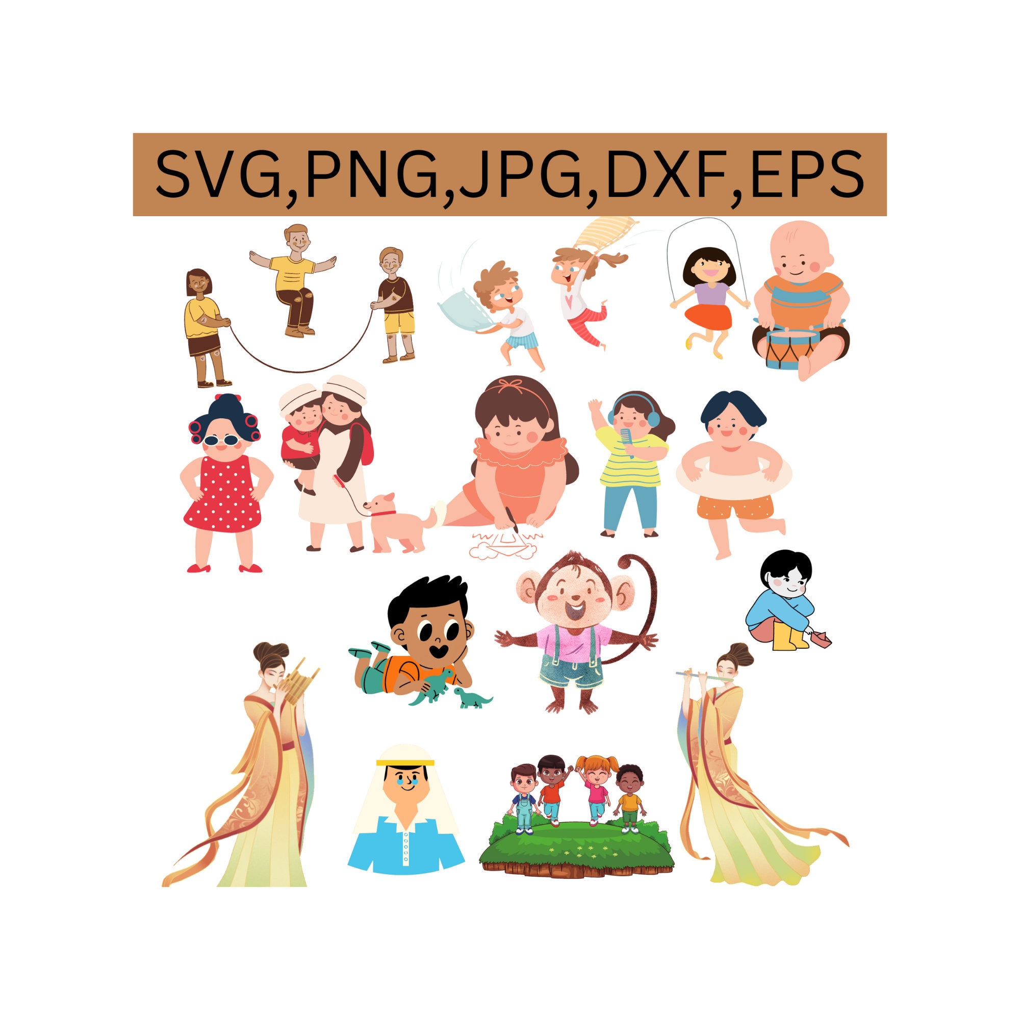 Kids Svg Bundle / Children Svg / Cute Kids Svg - Etsy