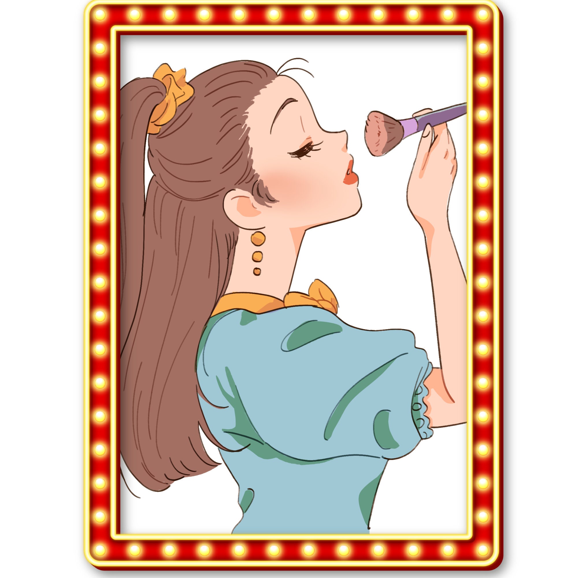 Makeup Girl Svg / Beauty Clipart / Makeup Girl Vector / Fashion Clipart ...