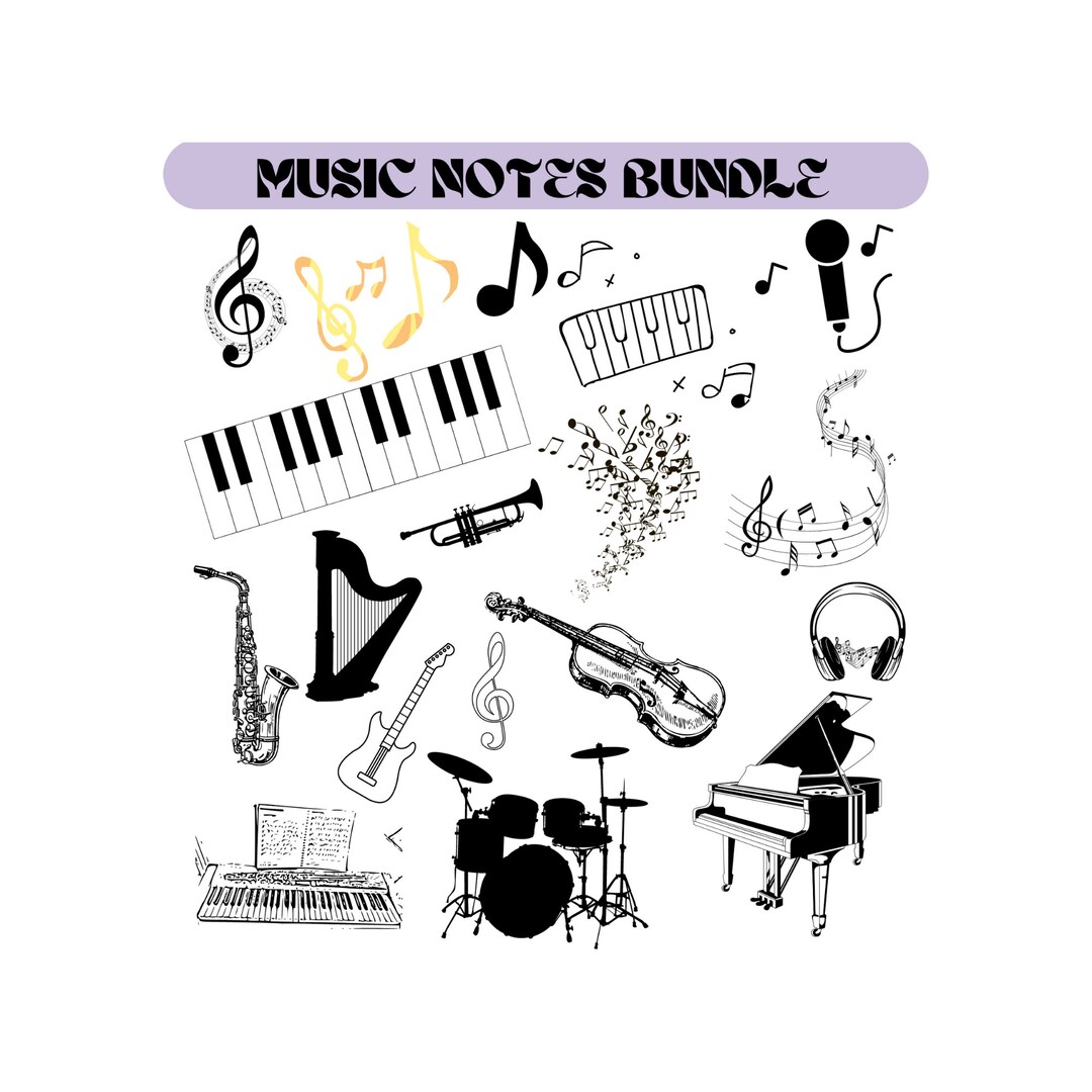 Music Instruments Svg / Music Svg Bundle / Stringed Svg - Etsy