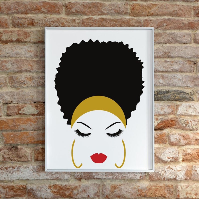 Afro Woman Svg, Afro Girl Svg, Afro Svg, Black Woman Svg, African Svg ...