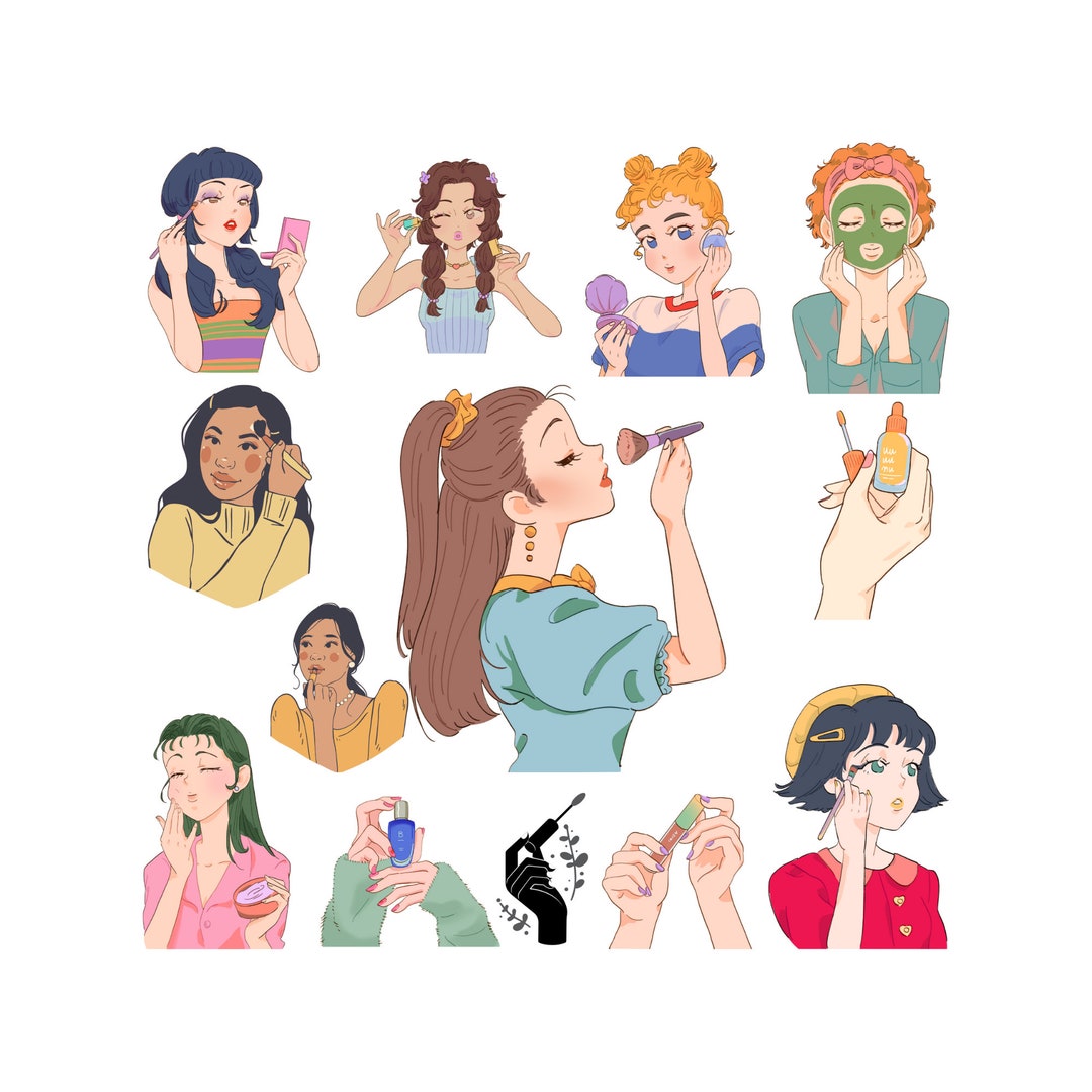 Makeup Girl Svg / Beauty Clipart / Makeup Girl Vector / Fashion Clipart ...