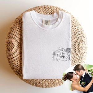 Custom Portrait Shirt, Comfort Colors Custom Portrait From Photo ...