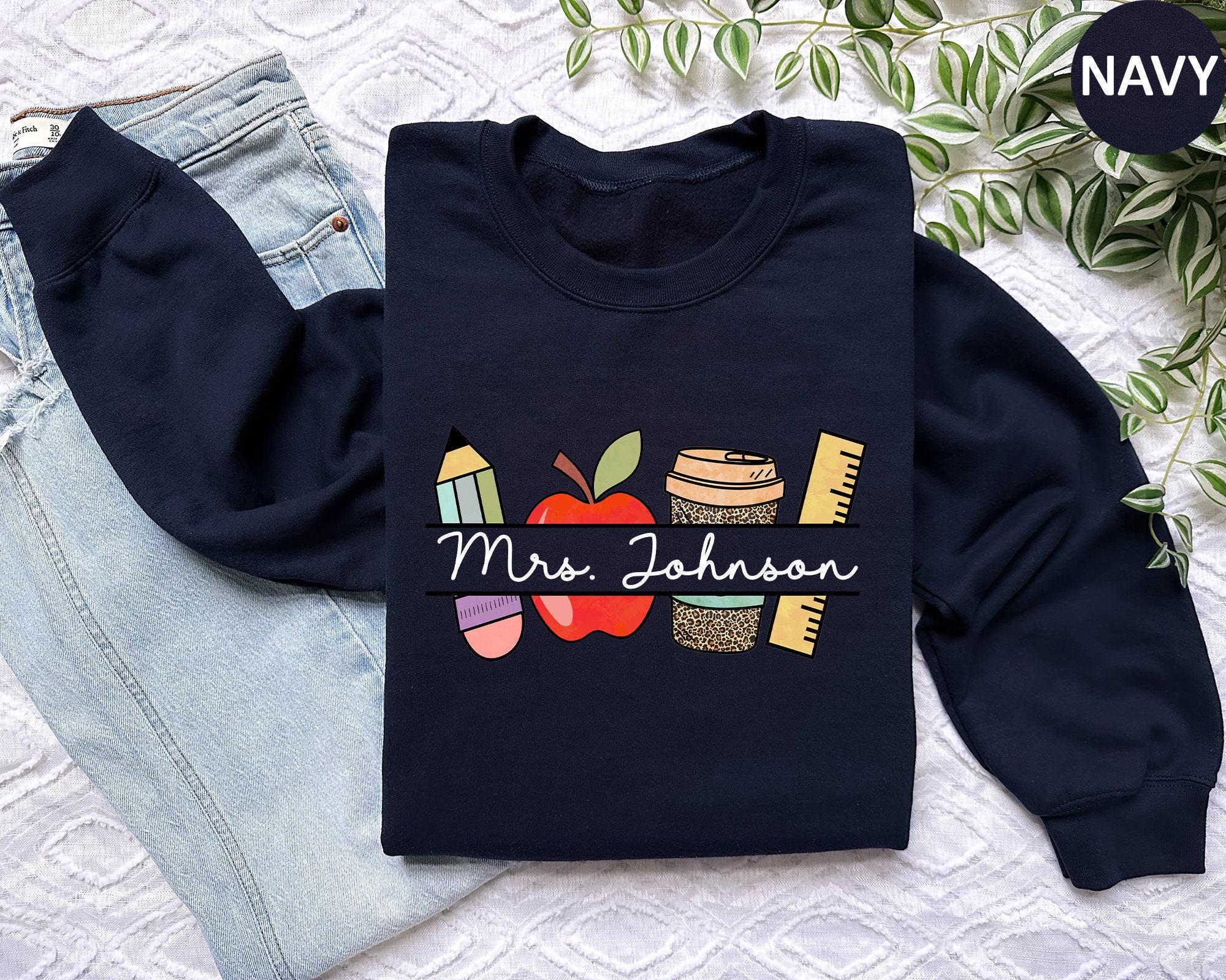 Custom Teacher Sweatshirt, Custom School Spirit Sweatshirt, Teacher ...