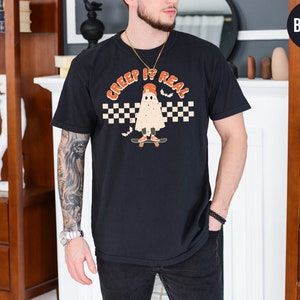 Retro Halloween Shirt Comfort Colors Shirt, Creep It Real, Retro Ghost ...