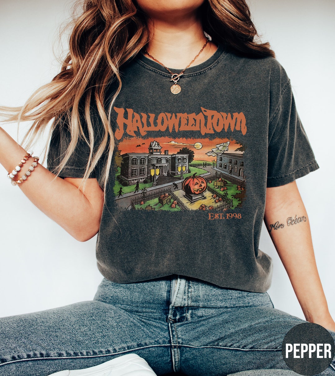 Halloweentown Shirt, Comfort Colors Halloween Tshirt, Retro ...