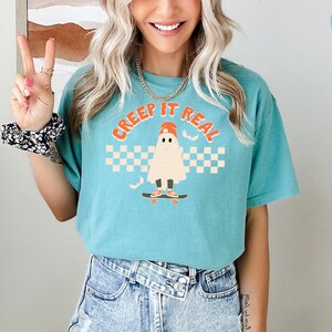 Retro Halloween Shirt Comfort Colors Shirt, Creep It Real, Retro Ghost ...