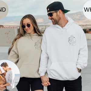 Custom Portrait Hoodie or Crewneck Custom Portrait From Photo Outline ...