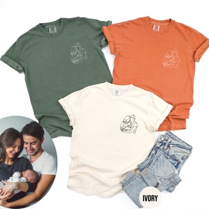 Custom Portrait Shirt, Comfort Colors Custom Portrait From Photo ...