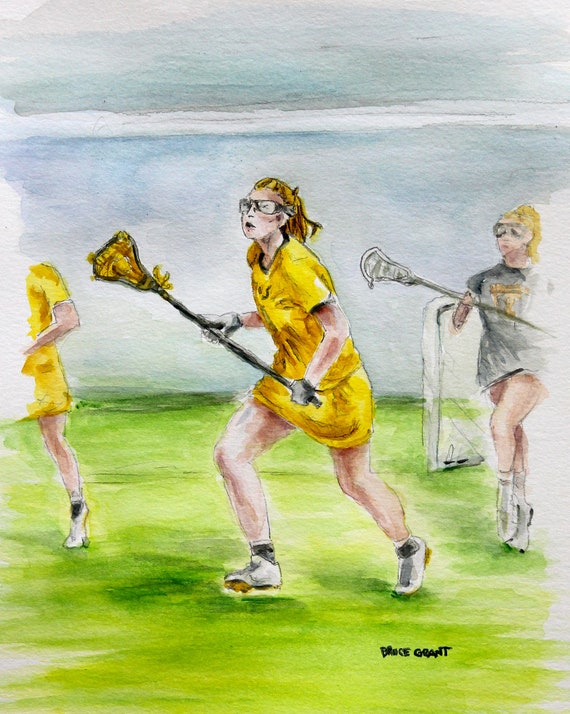 Custom Athlete Portrait Sports Painting Action Shot - Etsy