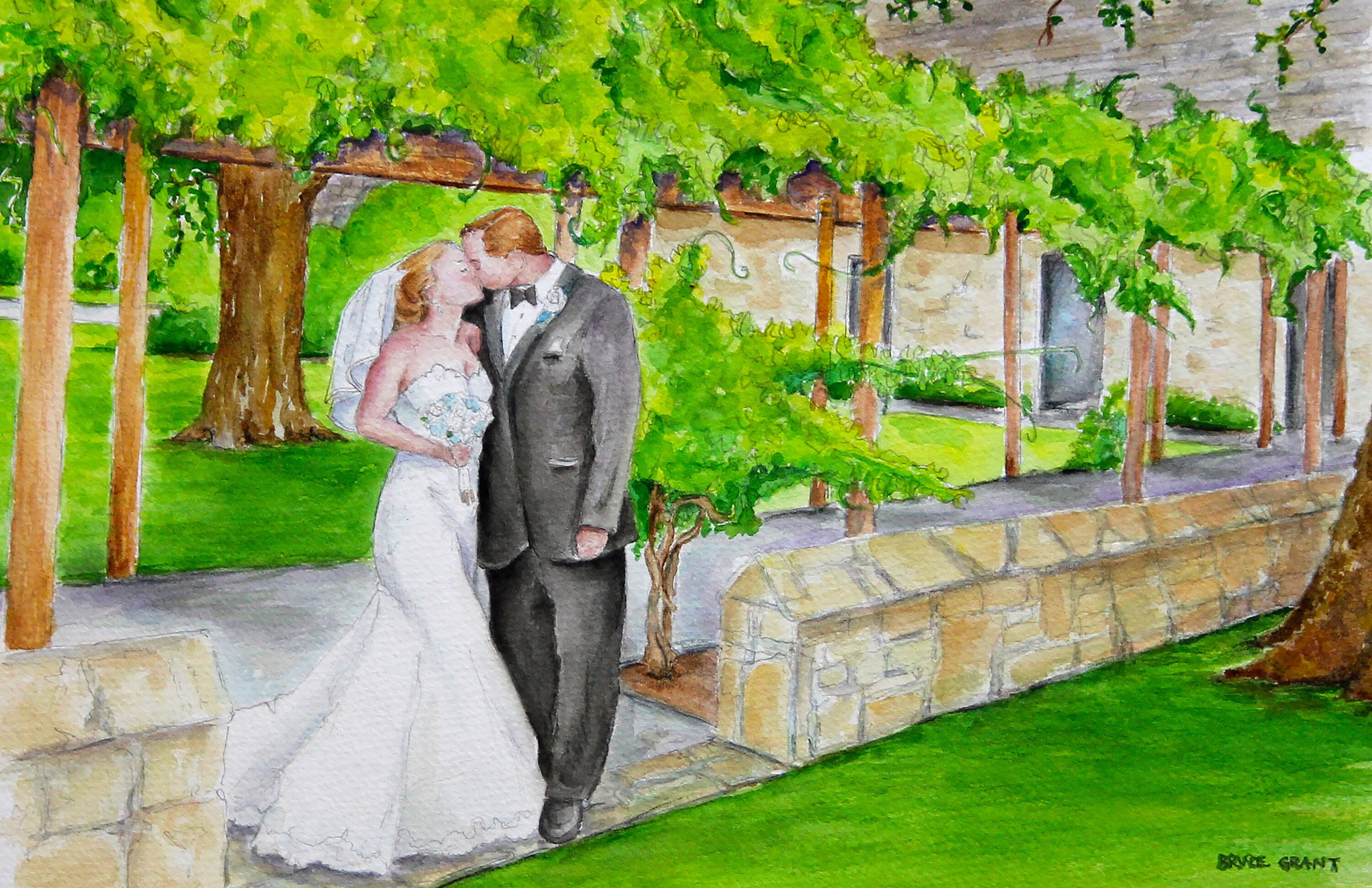 Proposal Painting Engagement Portrait Custom Portrait Hand - Etsy