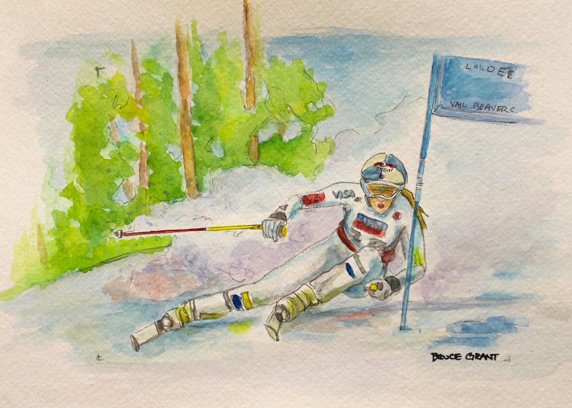 Custom Athlete Portrait, Sports Painting, Action Shot, Watercolor ...