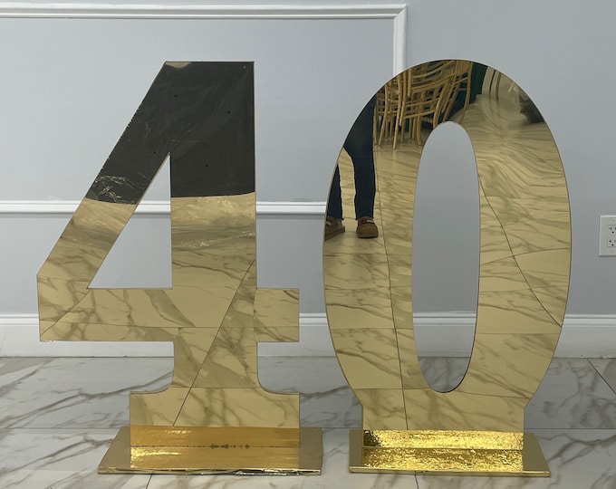 36” Acrylic Numbers - Etsy