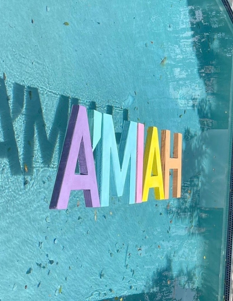 Foam Pool Letters - Etsy