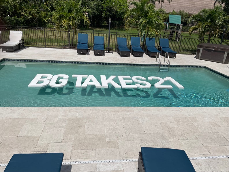 Foam Pool Letters - Etsy