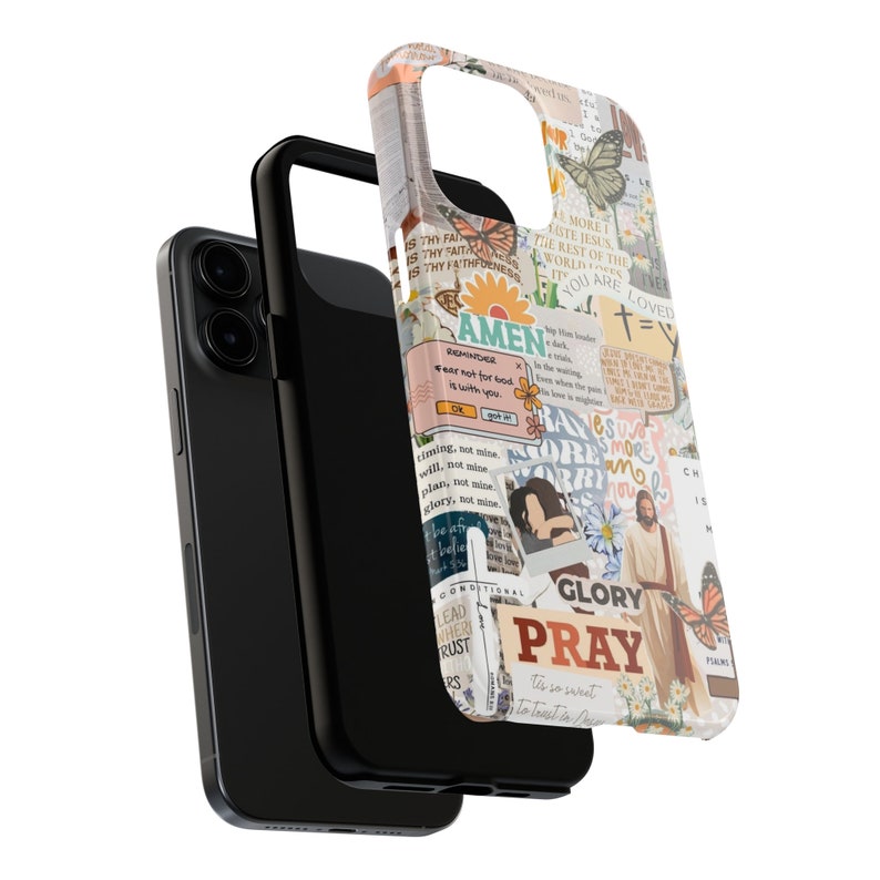 Christian Collage Phone Case, Jesus Phone Case, Religious Gift, iPhone ...