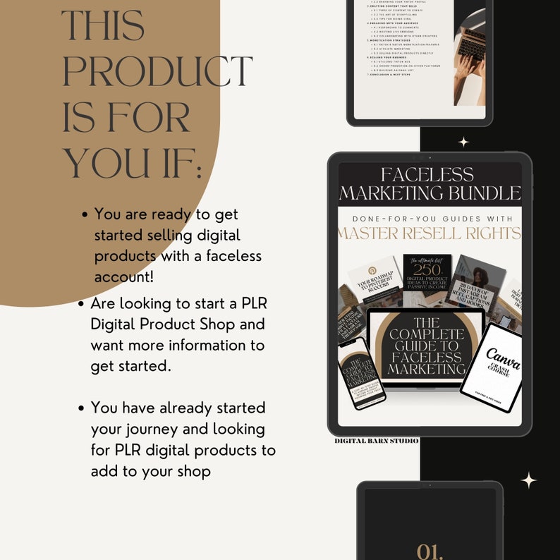 Faceless Marketing Bundle Done for You Master Resell Rights Digital ...