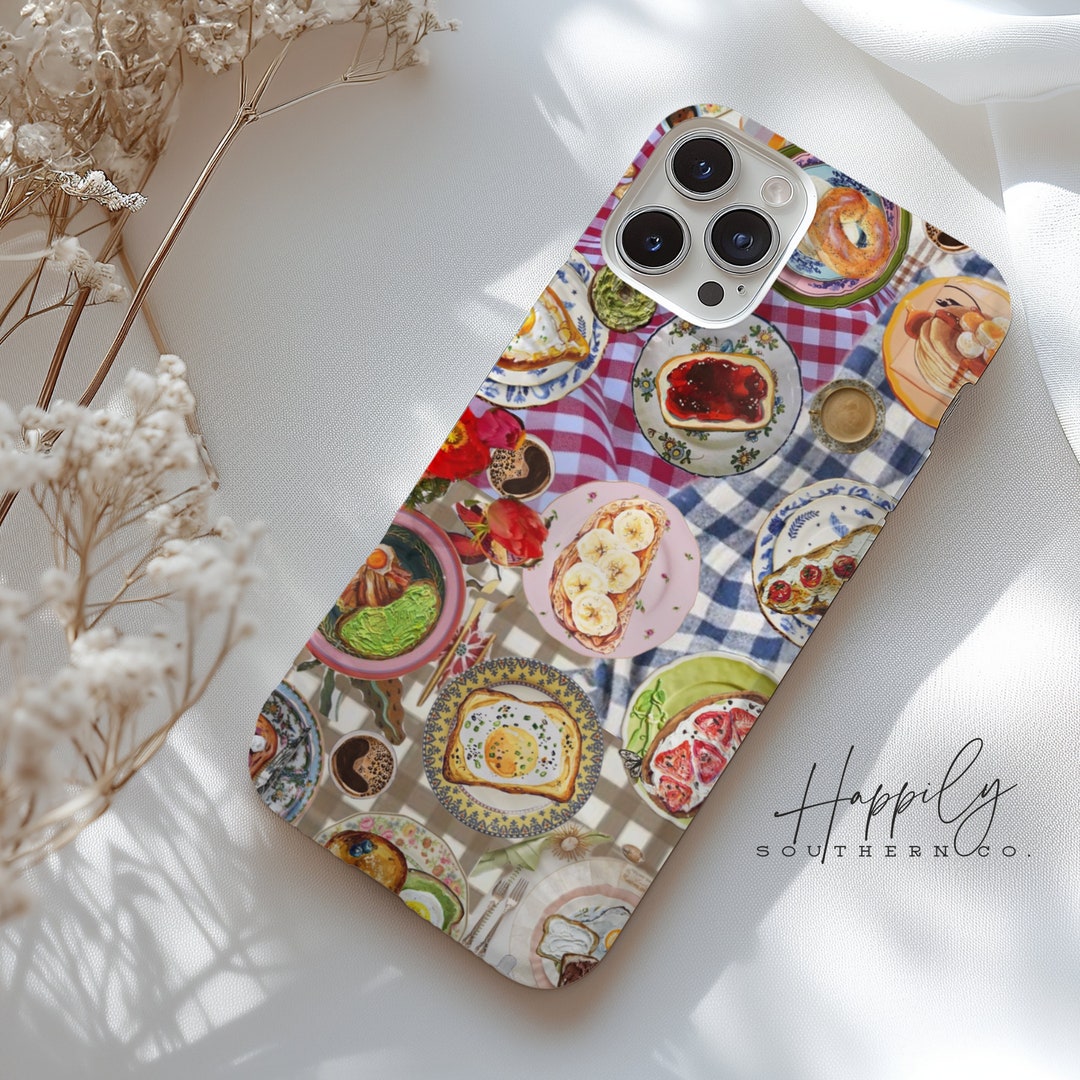 Picnic Table Collage Phone Case, Avocado Toast Phone Case, iPhone 15 14 ...