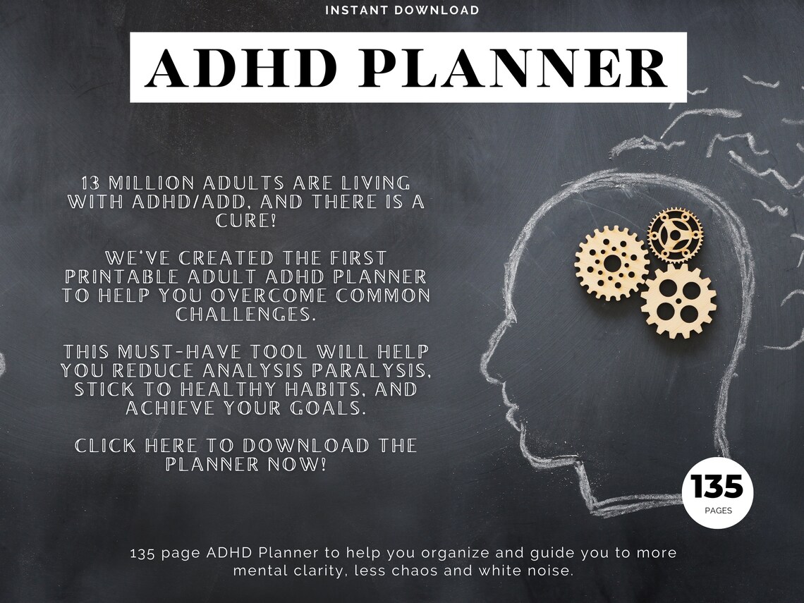 ADHD Planner, Adhd Goal Setting, Adhd Resources, Adhd Planner Adults ...