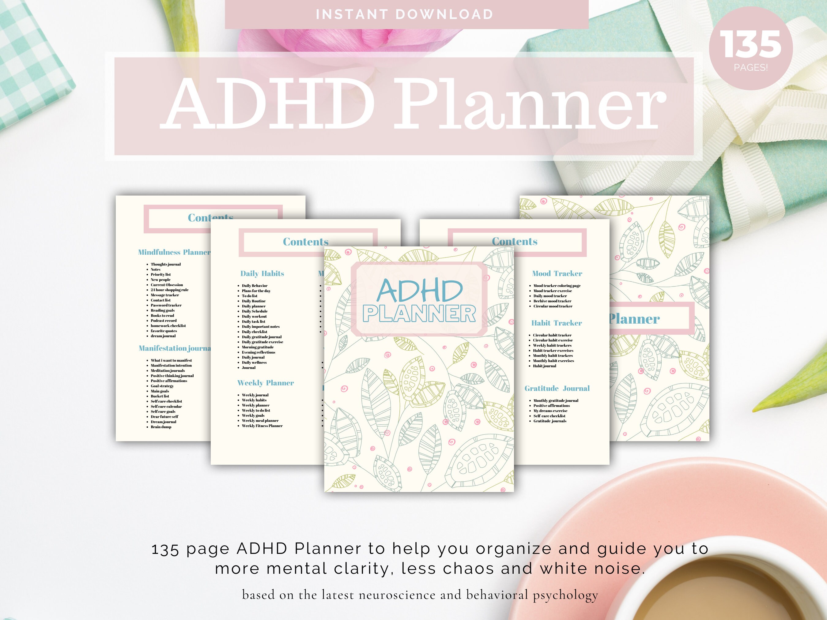ADHD ADHD Planner Adhd Planner Printable ADHD Digital - Etsy