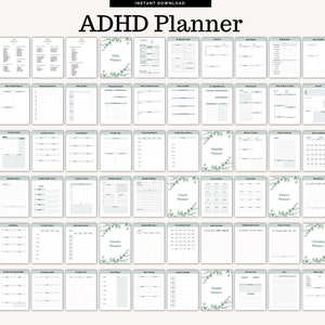 ADHD Planner, Adhd Planner Printable, ADHD, ADHD Digital Planner, Adhd ...