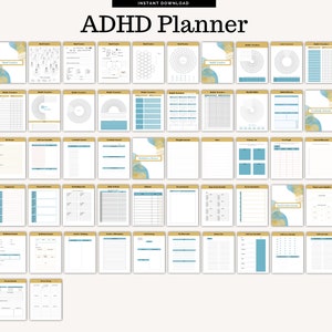 ADHD Planner, Adhd Planner Printable, ADHD, ADHD Digital Planner, Adhd ...
