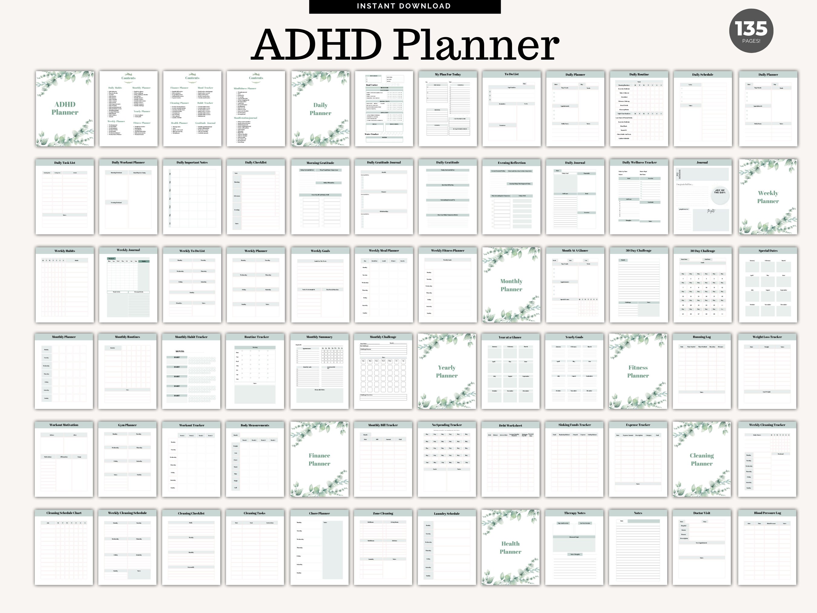 ADHD Planner, Adhd Goal Setting, Adhd Resources, Adhd Planner Adults ...