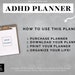 ADHD Planner, Adhd Goal Setting, Adhd Resources, Adhd Planner Adults ...