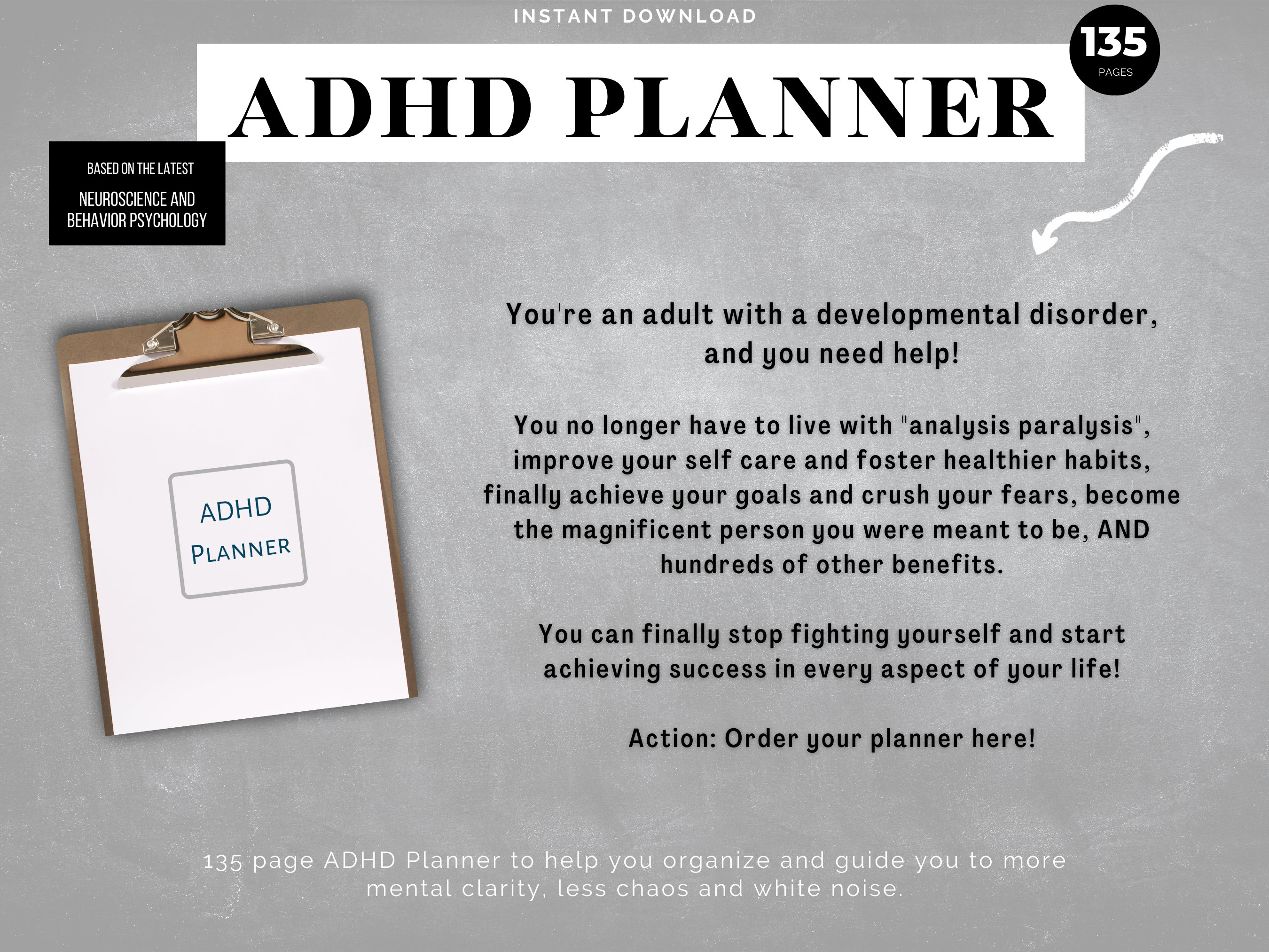 ADHD Planner, Adhd Goal Setting, Adhd Resources, Adhd Planner Adults ...