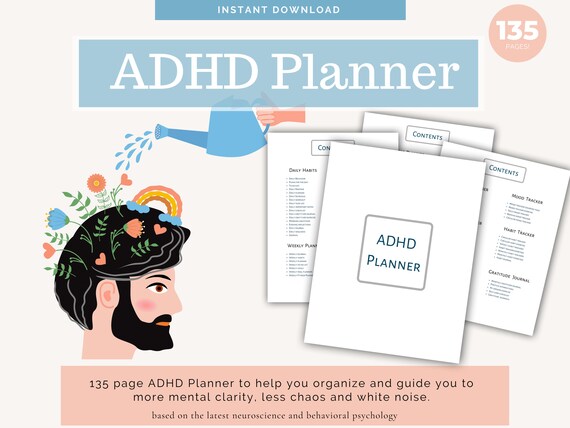 ADHD Planner Adhd Goal Setting Adhd Resources Adhd Planner - Etsy