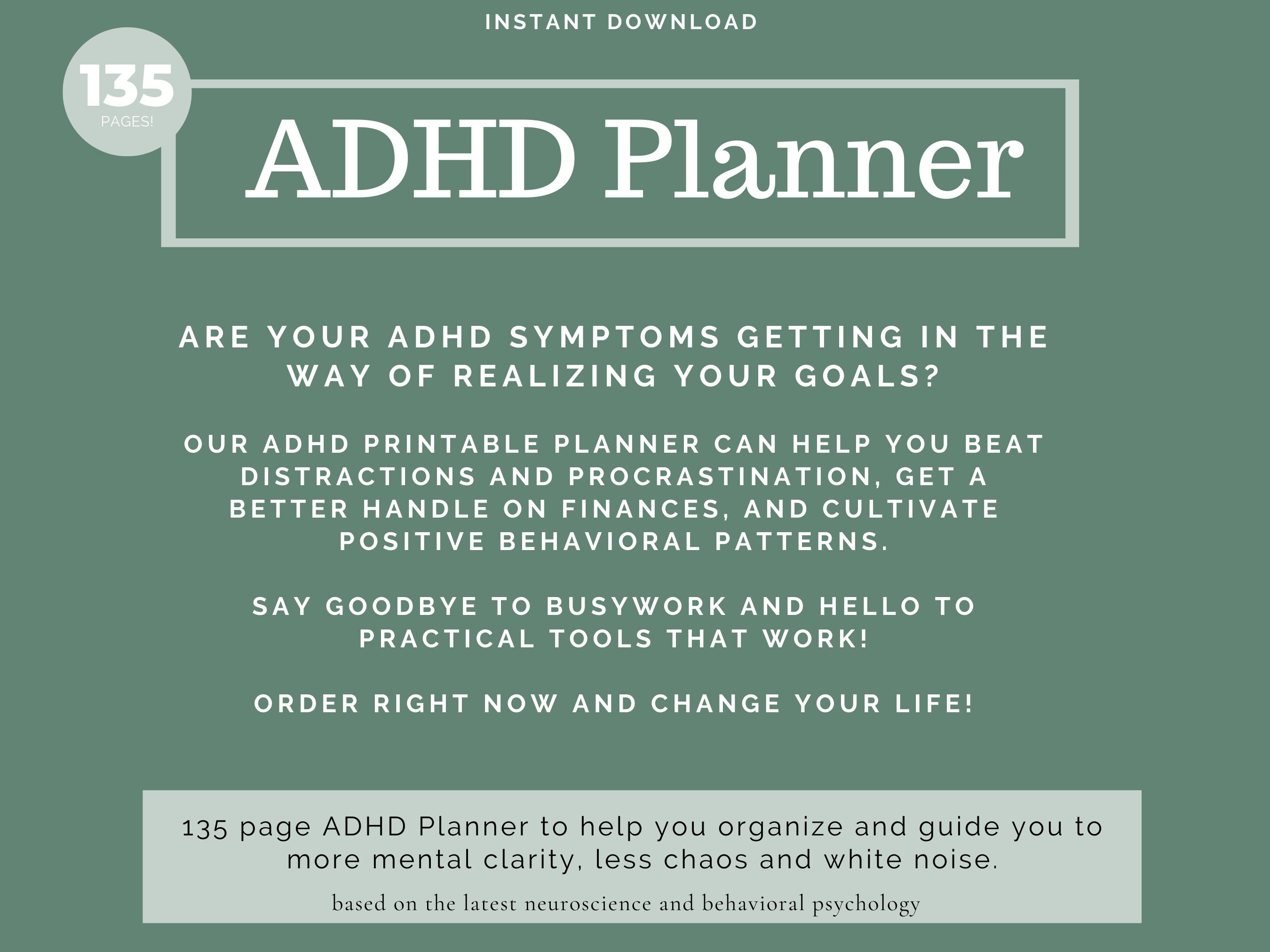 ADHD Planner, Adhd Goal Setting, Adhd Resources, Adhd Planner Adults ...