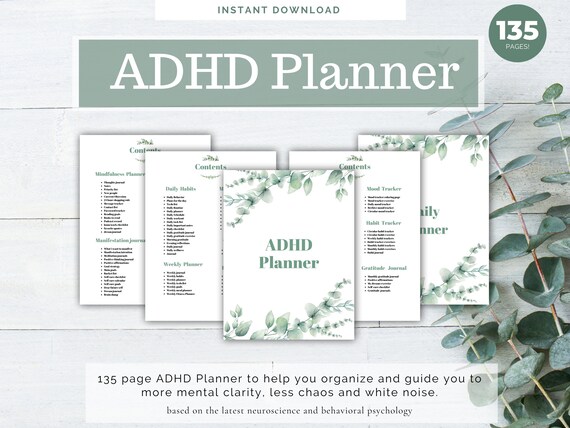 ADHD Planner Adhd Planner Printable ADHD ADHD Digital - Etsy