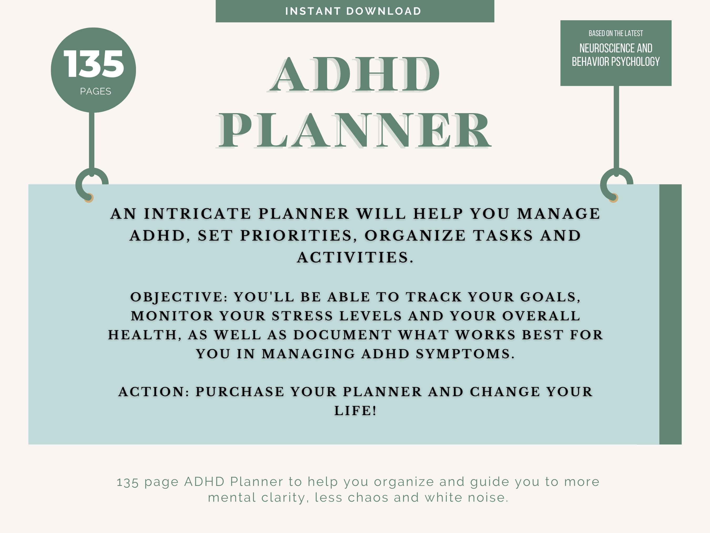 ADHD Planner, Adhd Goal Setting, Adhd Resources, Adhd Planner Adults ...