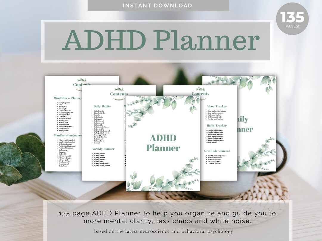 ADHD Planner, Adhd Goal Setting, Adhd Resources, Adhd Planner Adults ...