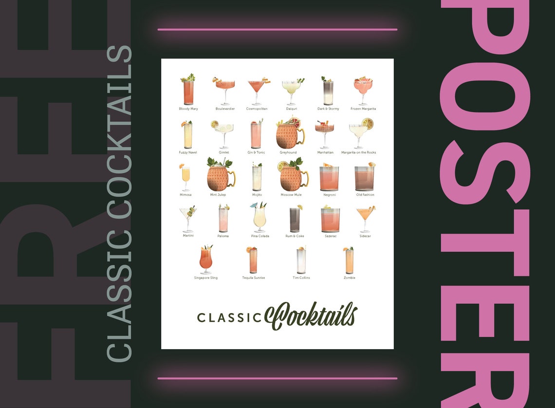 Create Your Own Cocktails | Cocktails PNG Files | Digital Cocktail Kit ...