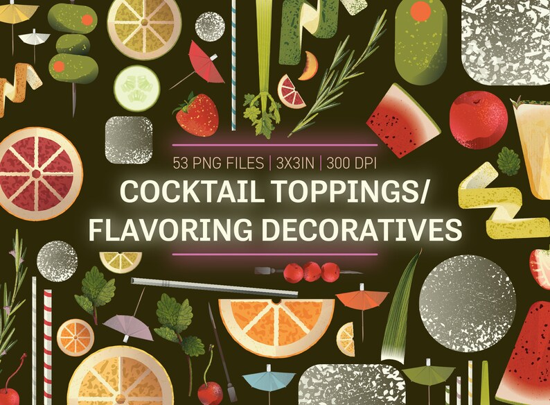 Create Your Own Cocktails | Cocktails PNG Files | Digital Cocktail Kit ...