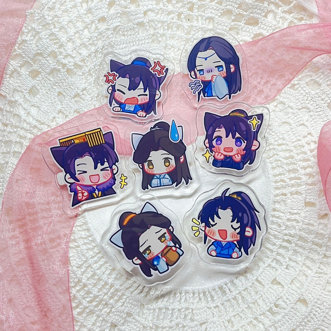 2HA Character Acrylic Pins/husky and His White Cat Shizun Sisheng Peak ...