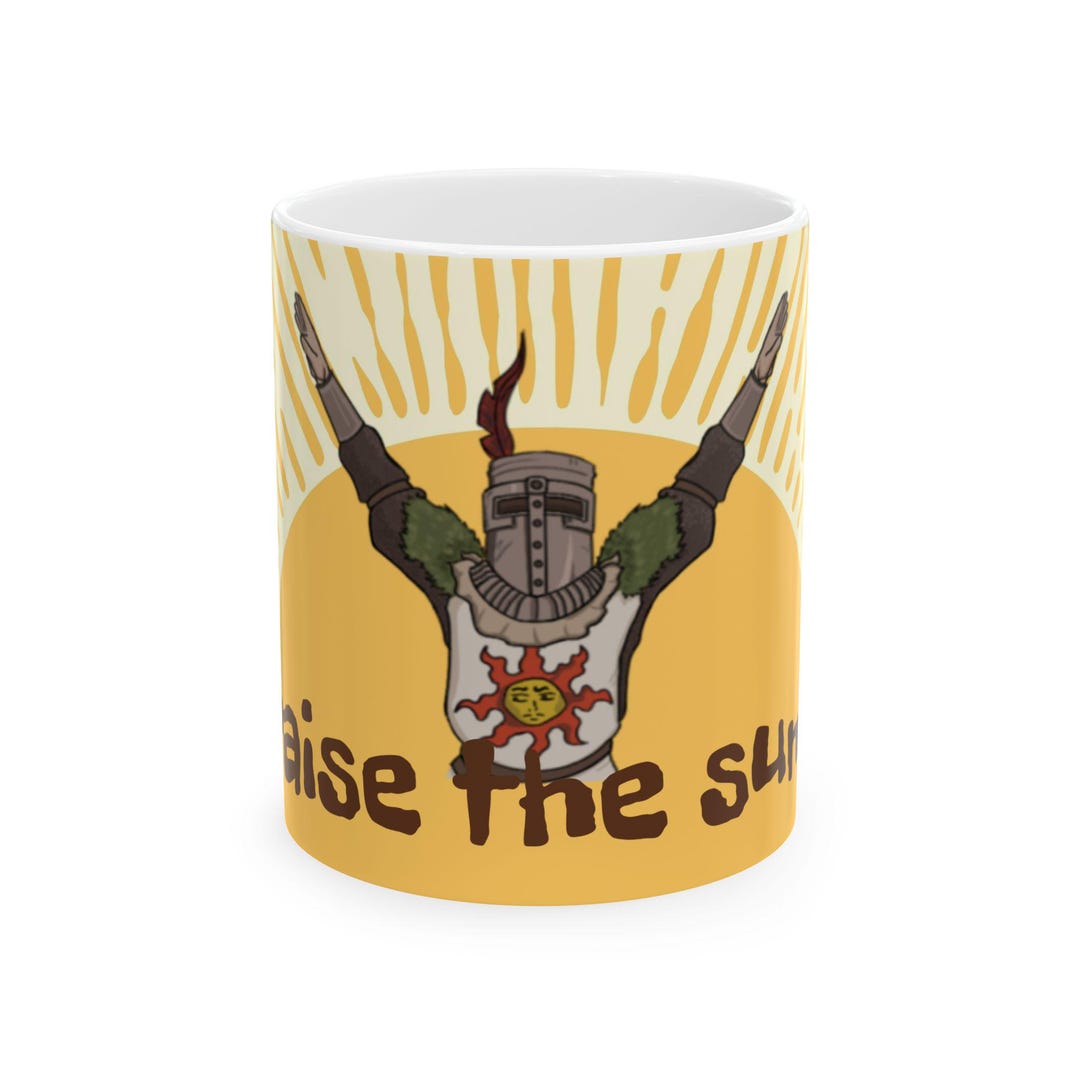Ceramic Mug, Solaris Dark Souls Praise the Sun, Geek Gaming Gift, Video ...