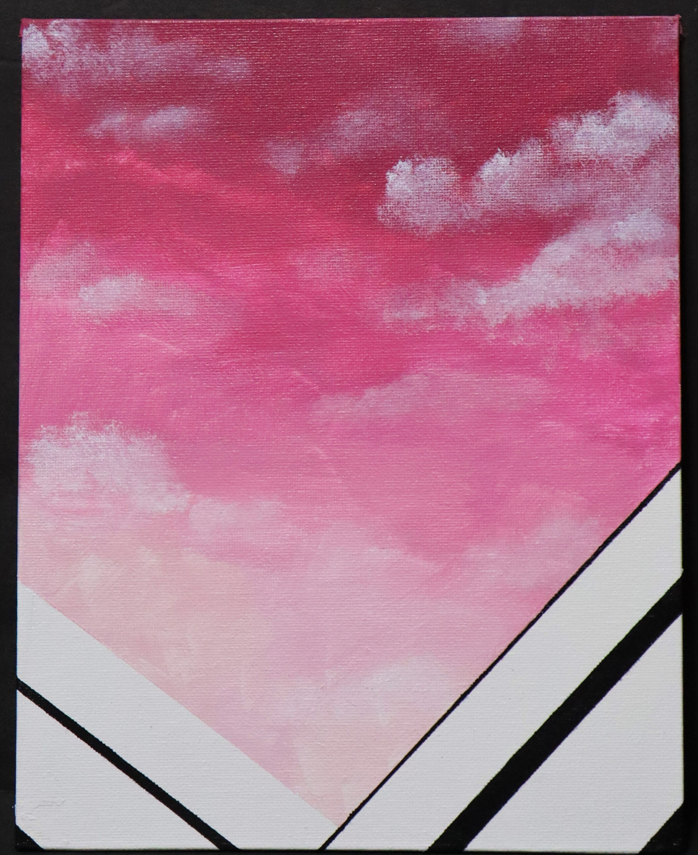 Beautiful Hand Painted Sunset and Clouds Canvas Painting - Etsy