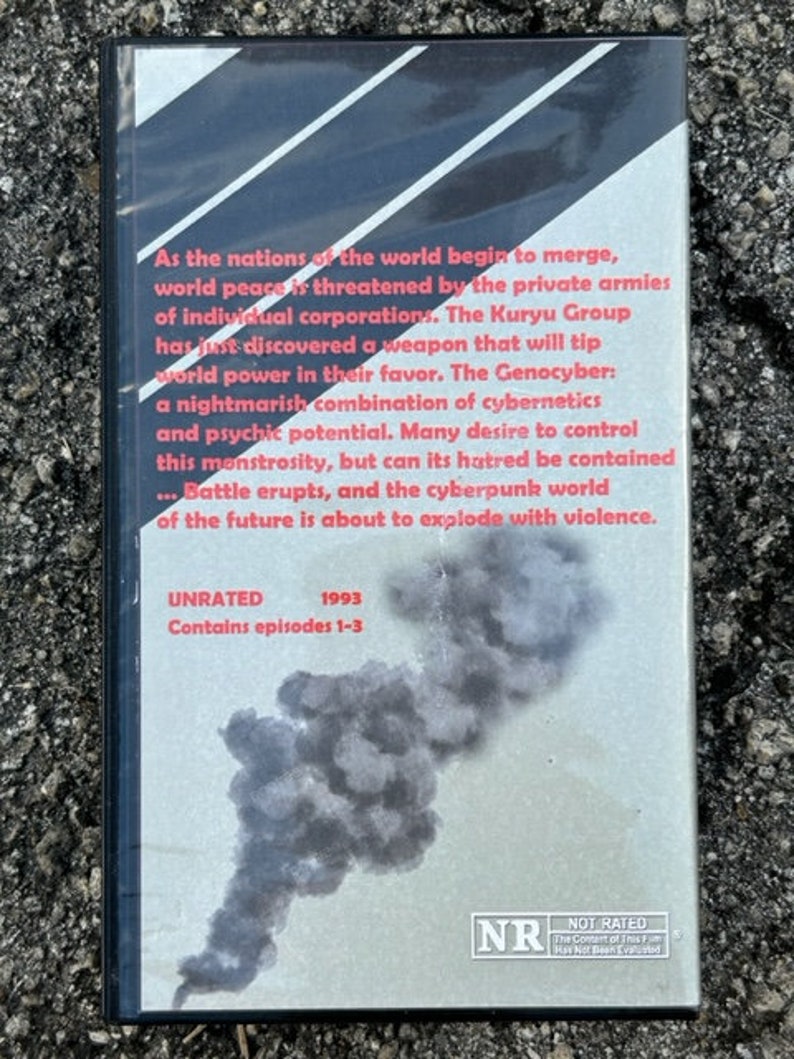 Genocyber Anime VHS Custom Cover OVA 90s - Etsy