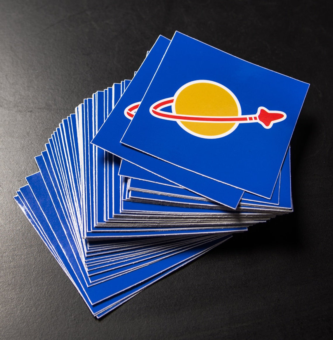 Classic Space-inspired Logo Vinyl Stickers Pack of 4 3''x3'' Gloss - Etsy