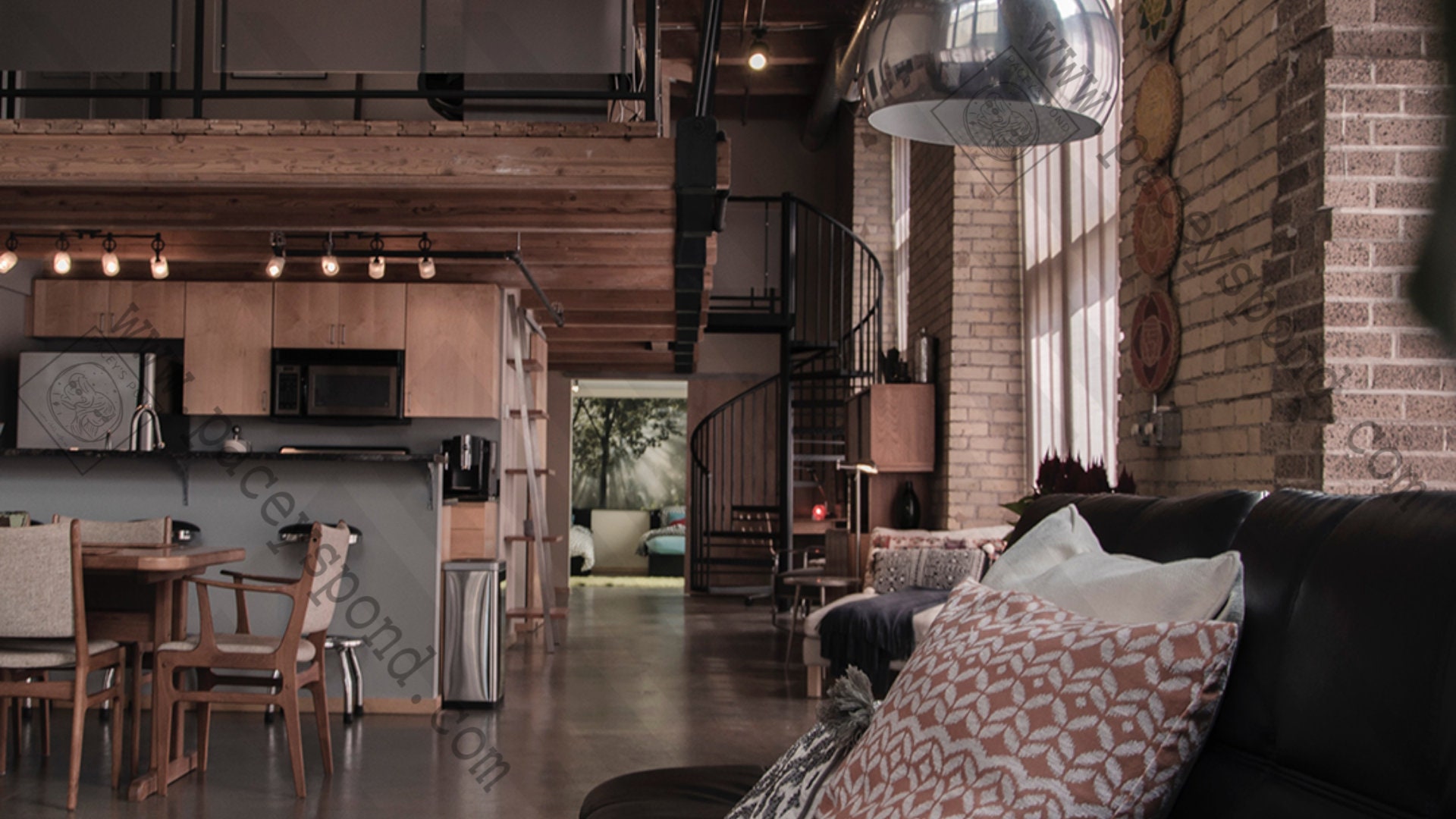 Zoom Virtual Background Zoom Backgrounds Loft Background - Etsy