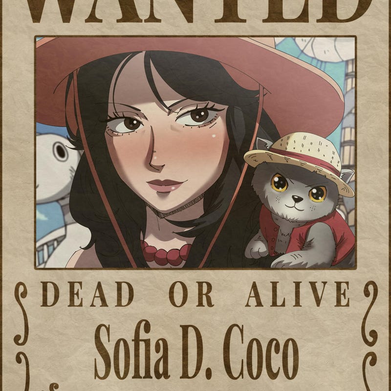Custom Wanted One Piece Poster - Etsy