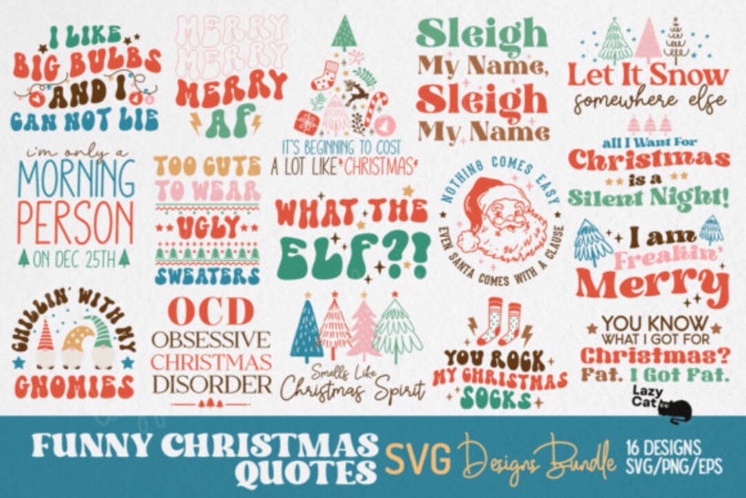 Bundle Set of Graphics Quotes and Aphorisms Suitable for Christmas ...