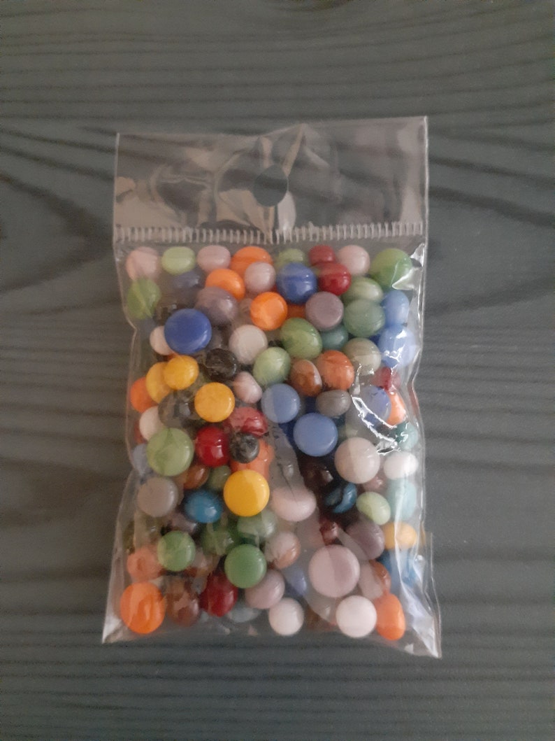 96 COE GLASS DOTS 2 Ounce Packs. Size of Dots Are 3 to 12mm - Etsy