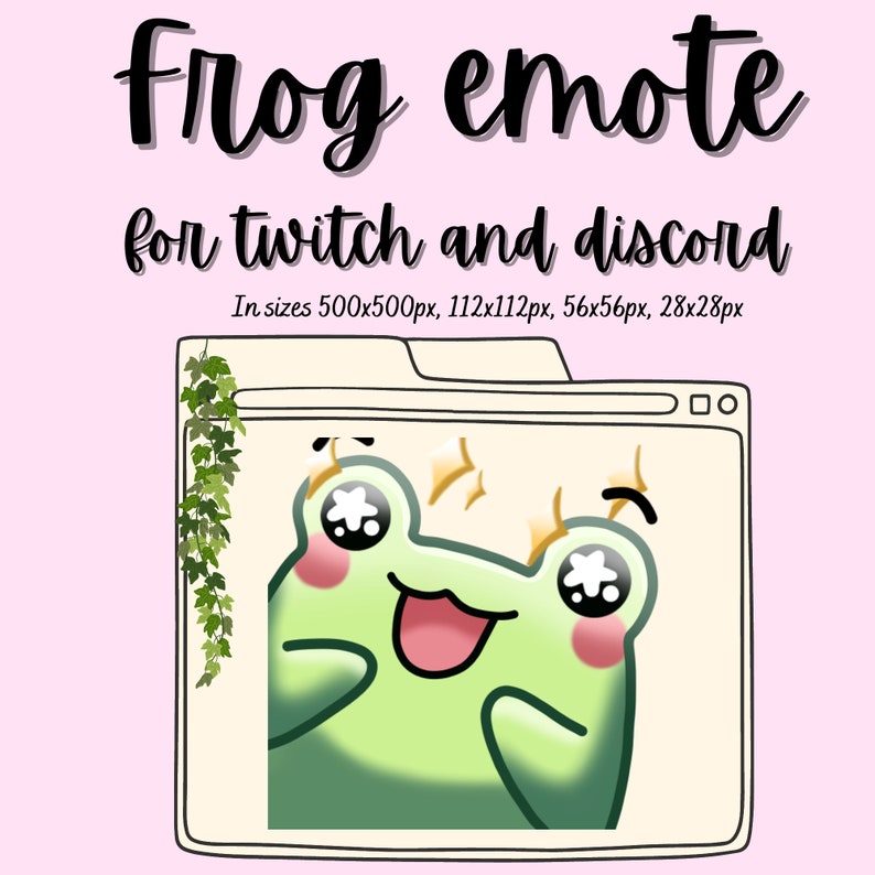 Twitch Emotes Cute Frog Emote for Discord/twitch - Etsy