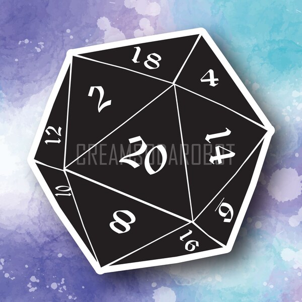 Dnd Dice Stickers - Etsy