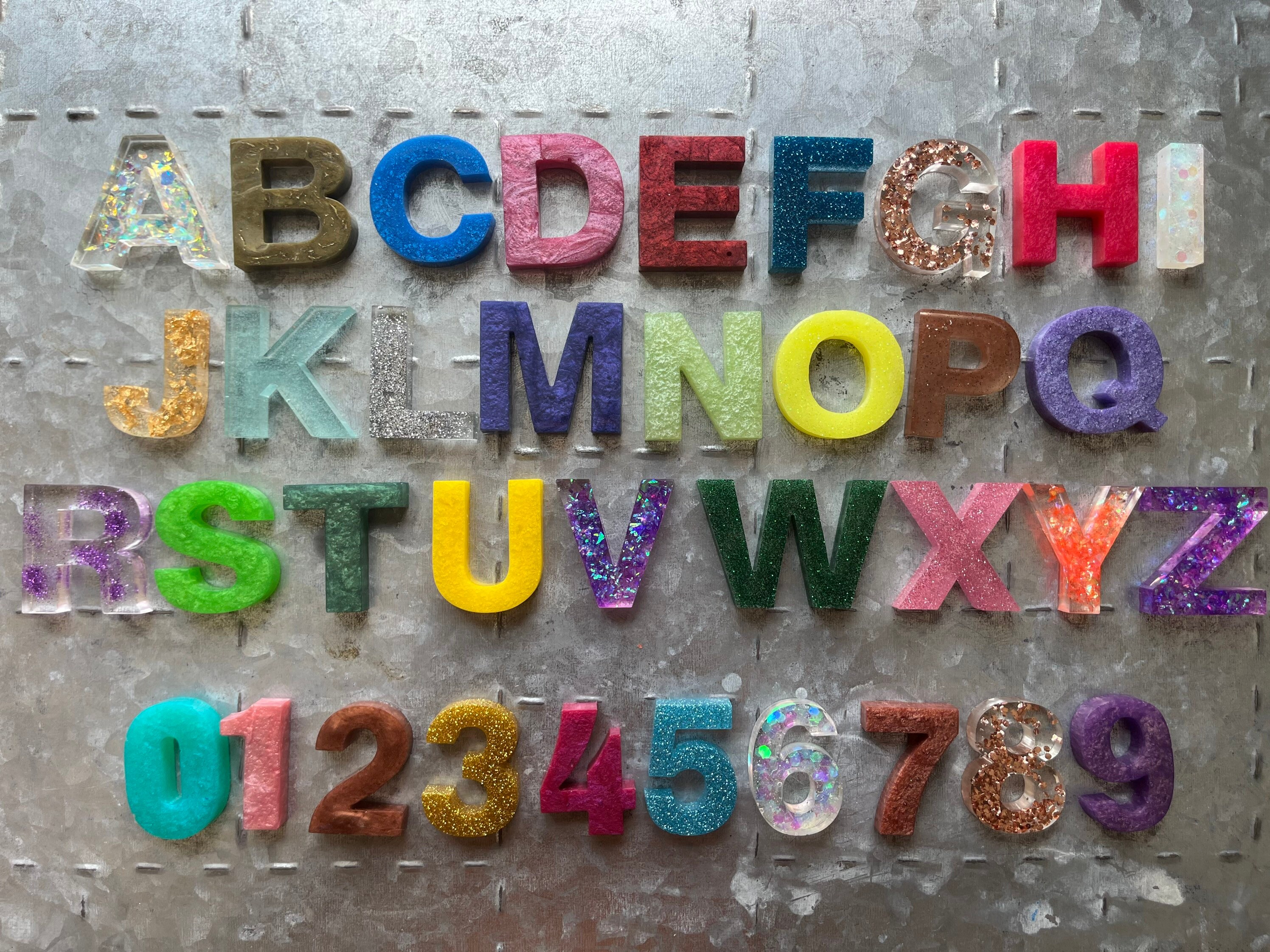 CUSTOM MADE Resin Alphabet & Number Set for Teaching or Play Toys - Etsy