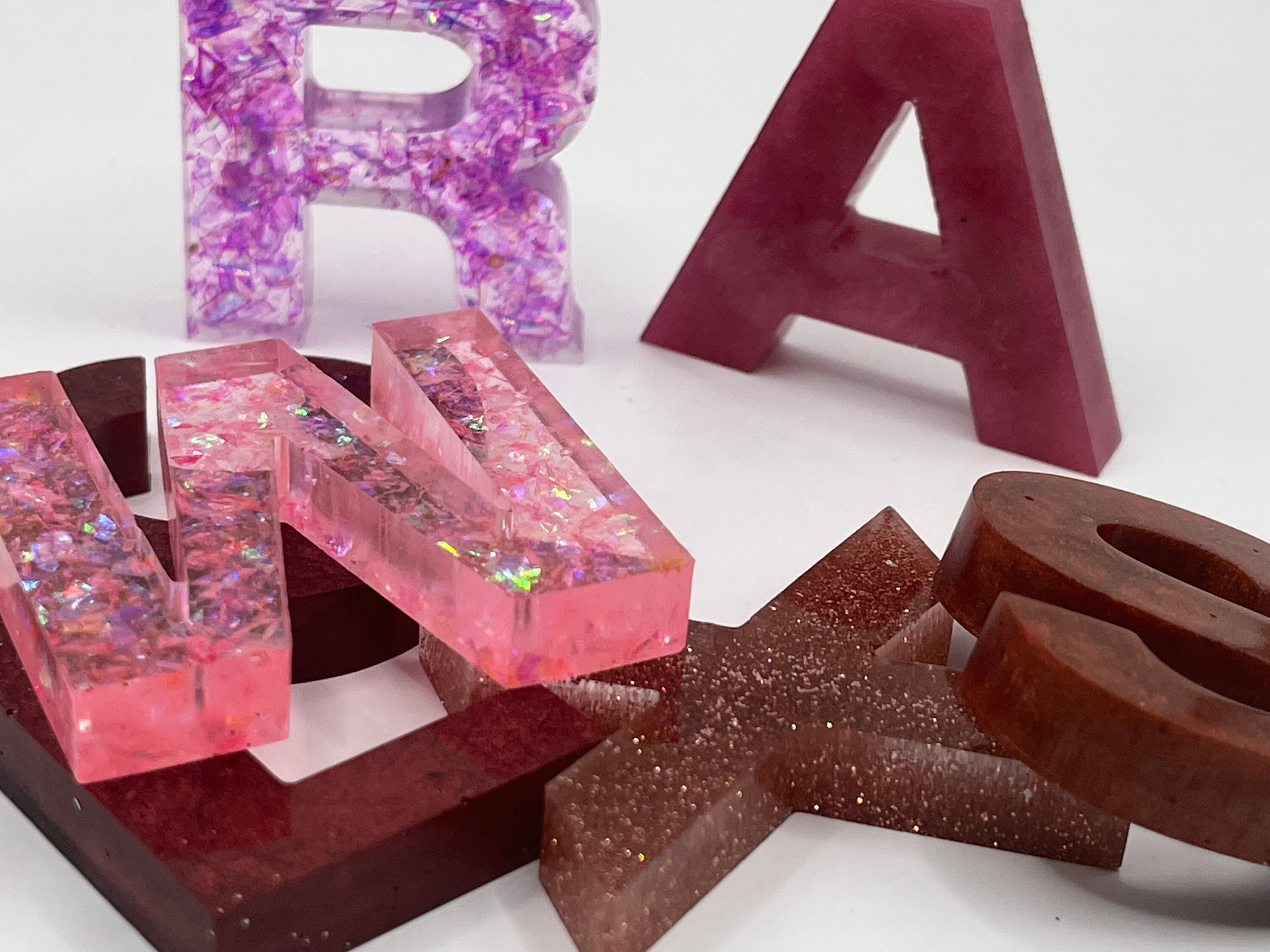 Resin Alphabet & Number Learning Set, Preschool, Teaching, Custom - Etsy