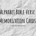 Colorful Alphabet Bible Verse Cards, Memorization, Flash Cards - Etsy