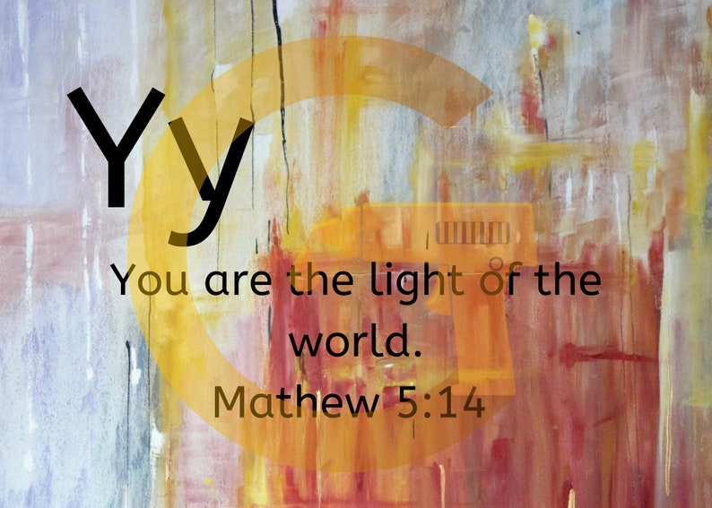 Colorful Alphabet Bible Verse Cards, Memorization, Flash Cards - Etsy